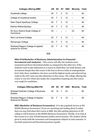 Delhi university jat entrance exam | PDF