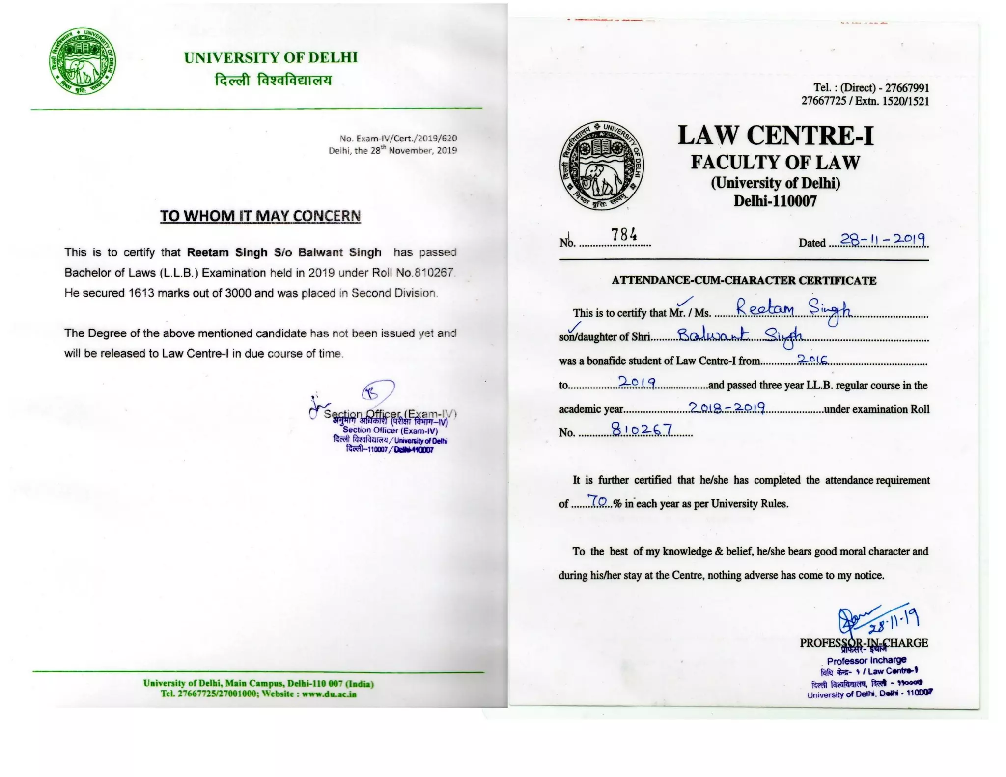 Law Transcript Degree and Certificates | PPT