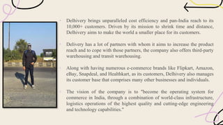 DELHIVERY FINAL pdfpptx analysis of delhivery with visite data | PPTX