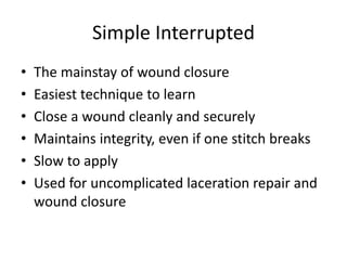 Suturing 101 - Basic Surgical Skills for Medical Students and Junior ...