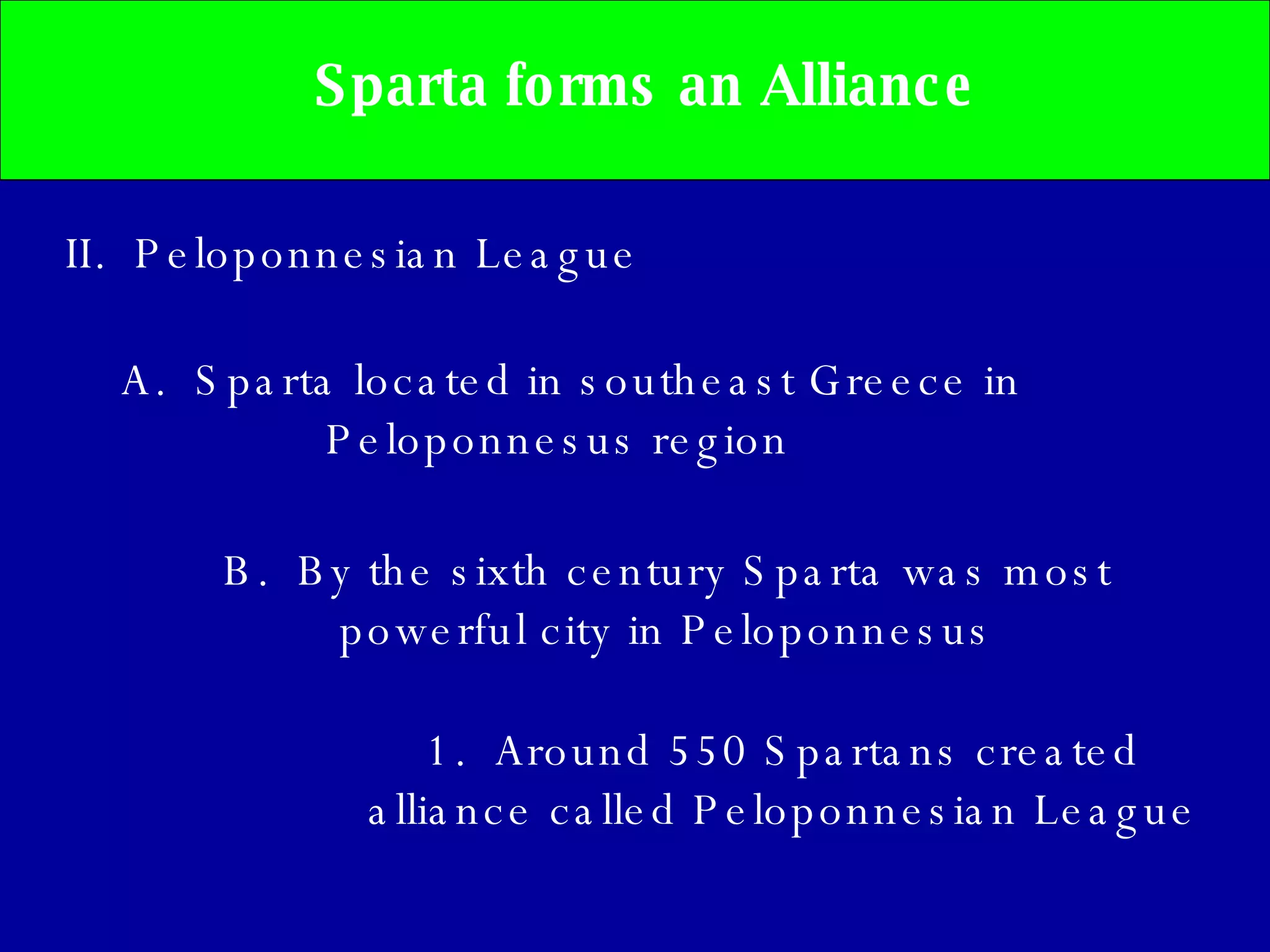 Delian And Peloponnesian League | PPT