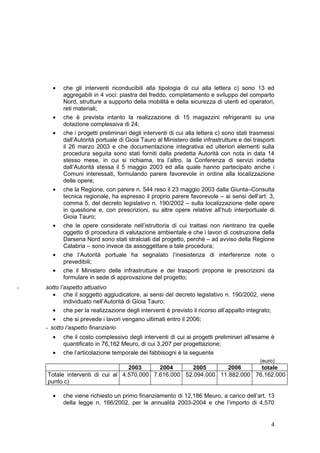 Delibera CIPE n. 89 del 2003 | PDF | Civil Engineering Industry | Industries