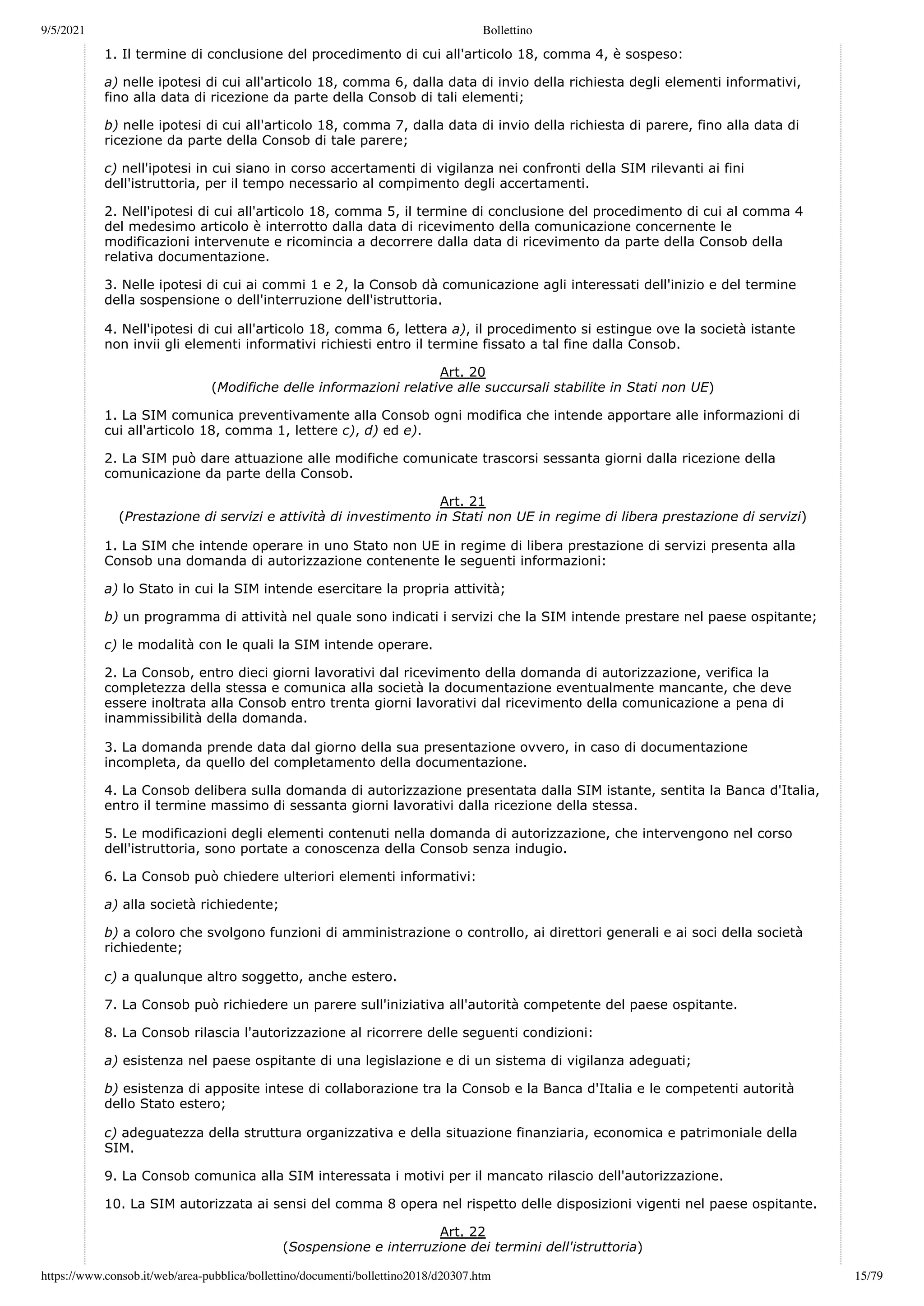 Delibera Consob 20307 | PDF