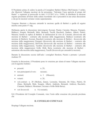 Delibera sondrio barberi cava Raneè | PDF | Politics