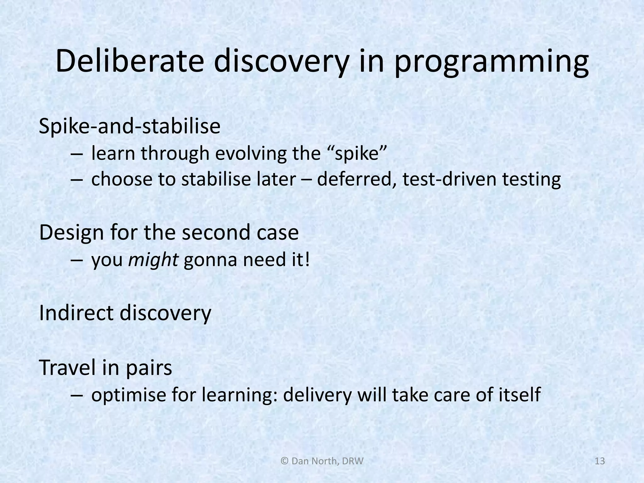 Deliberate discovery bddx | PDF