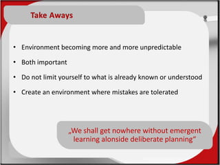 Deliberate vs. Emergent Strategies | PPTX