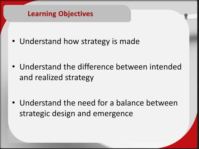 Deliberate vs. Emergent Strategies | PPTX