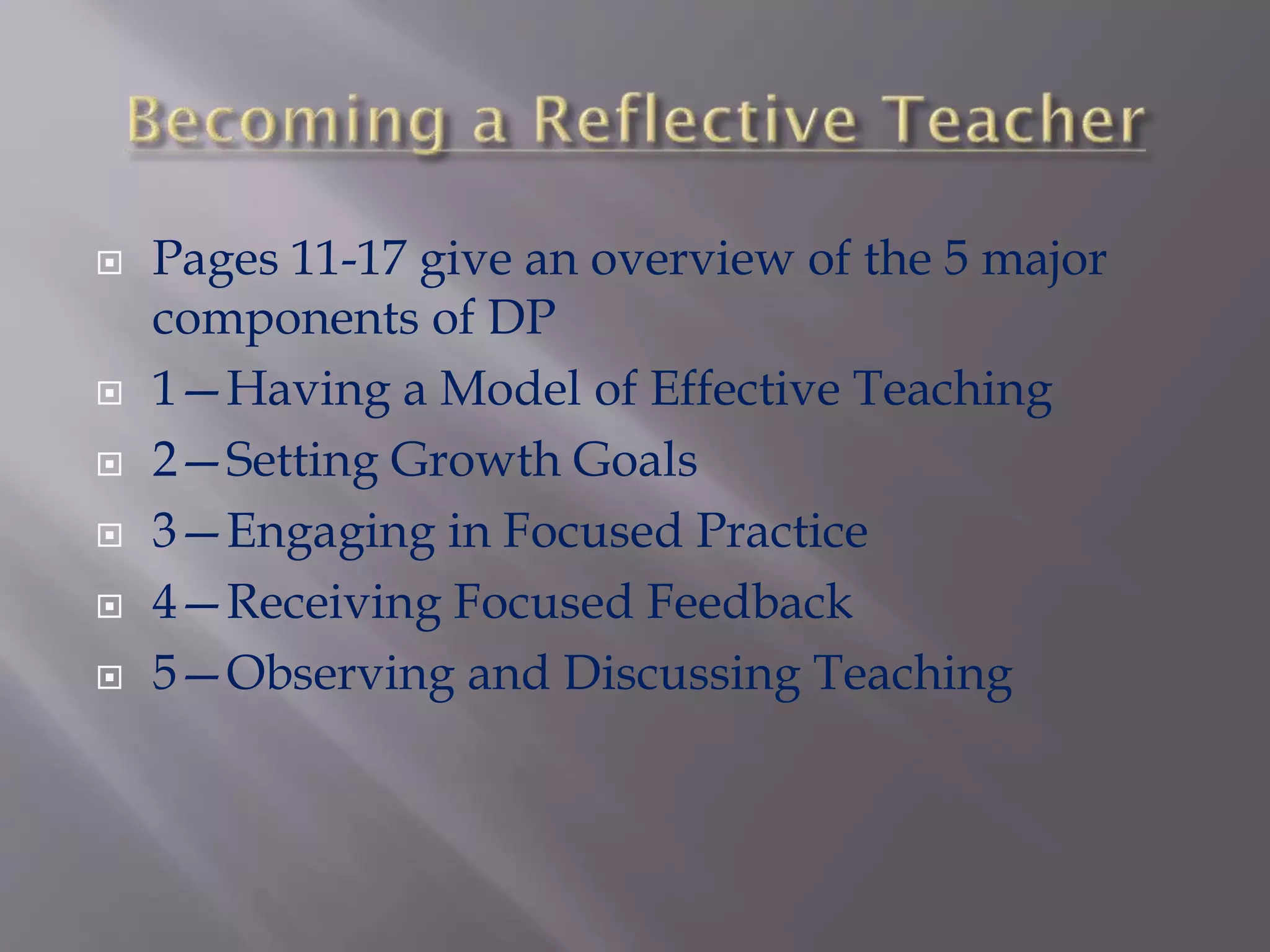 Deliberate practice ppt draft | PPT