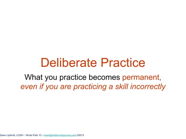 Deliberate practice web | PPTX