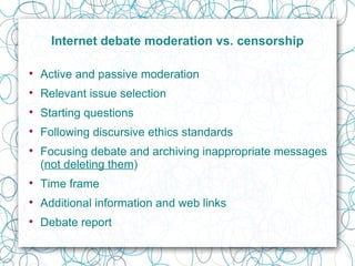 Deliberation In The Internet | PDF