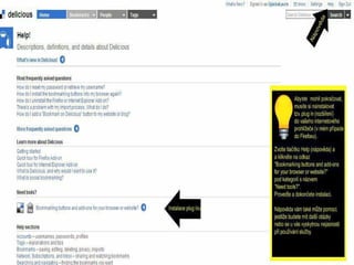 GR Tutorial: Delicious | PPT