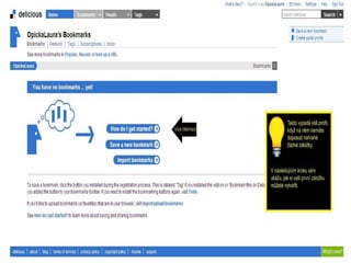 GR Tutorial: Delicious | PPT