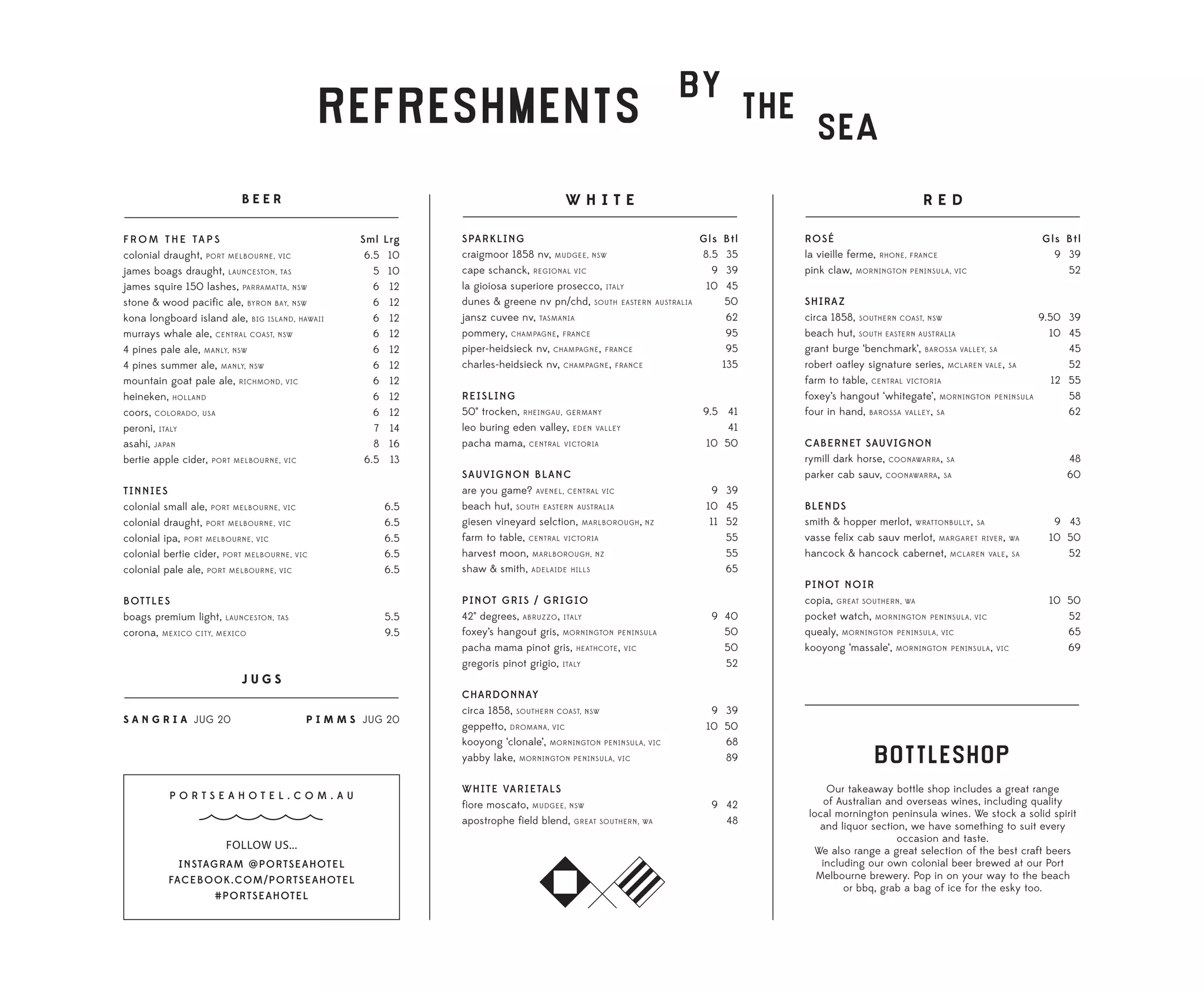 Delicious Food Menu at Portsea Hotel | PDF