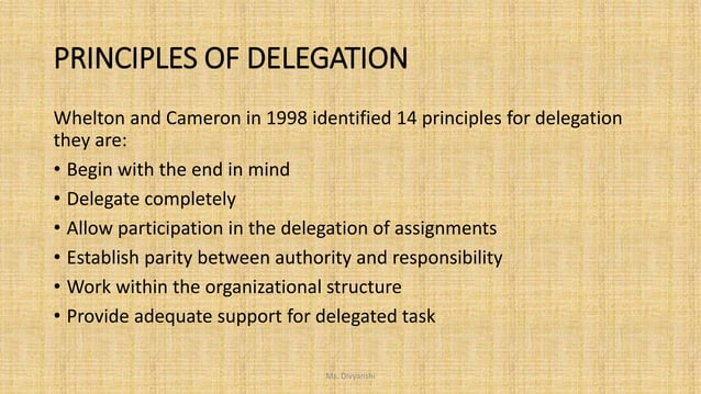 Deligation | PPT | Free Download