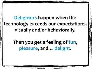 Delighters, frustrators, and basic expectations | PDF