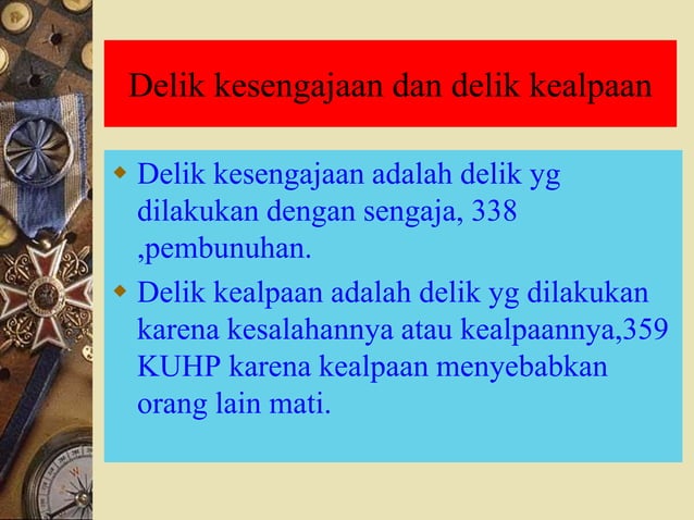 Delik-delik dalam Kitab Undang-undang Hukum Pidana.ppt