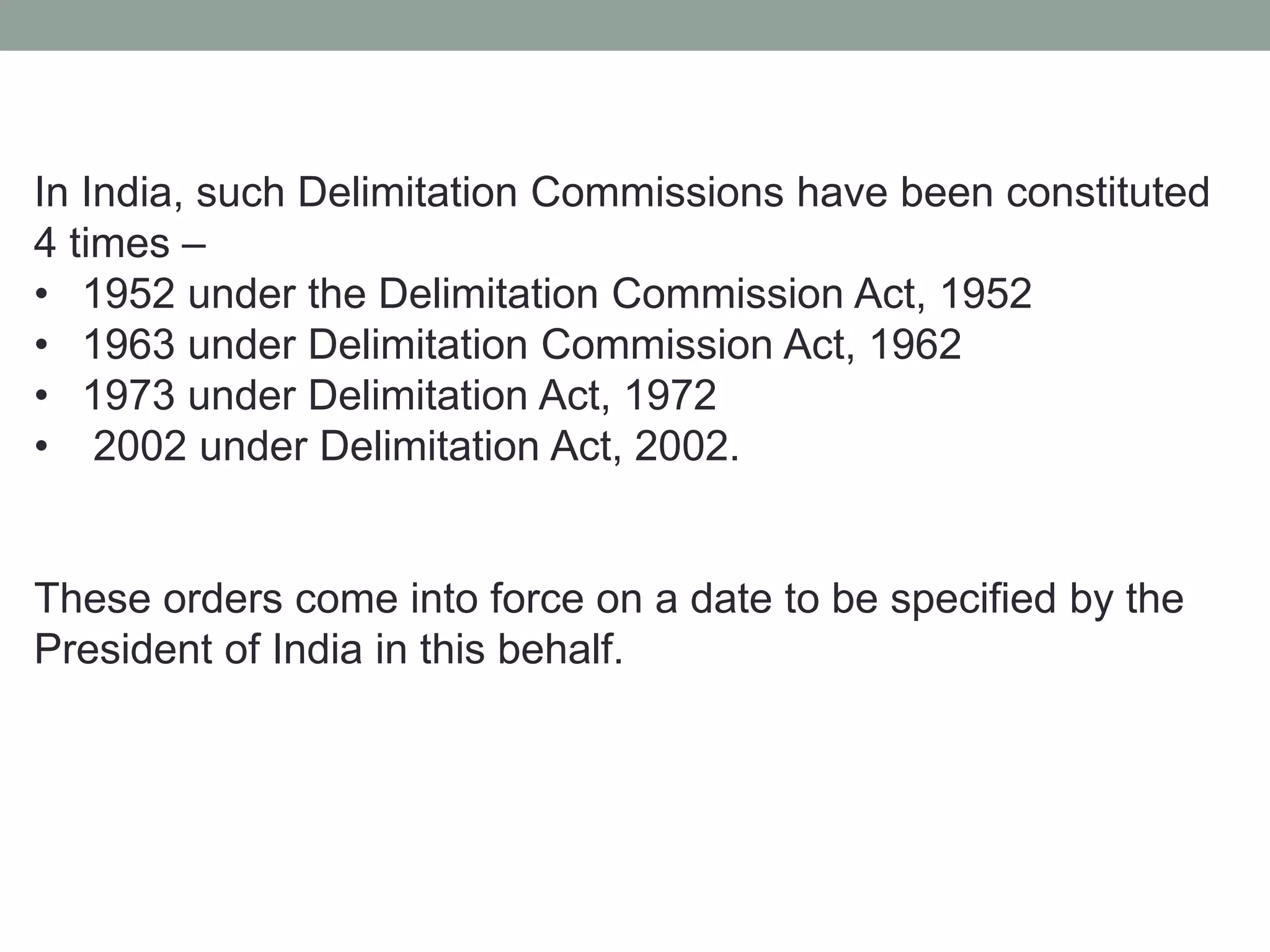 Delimitation commission of india | PPTX