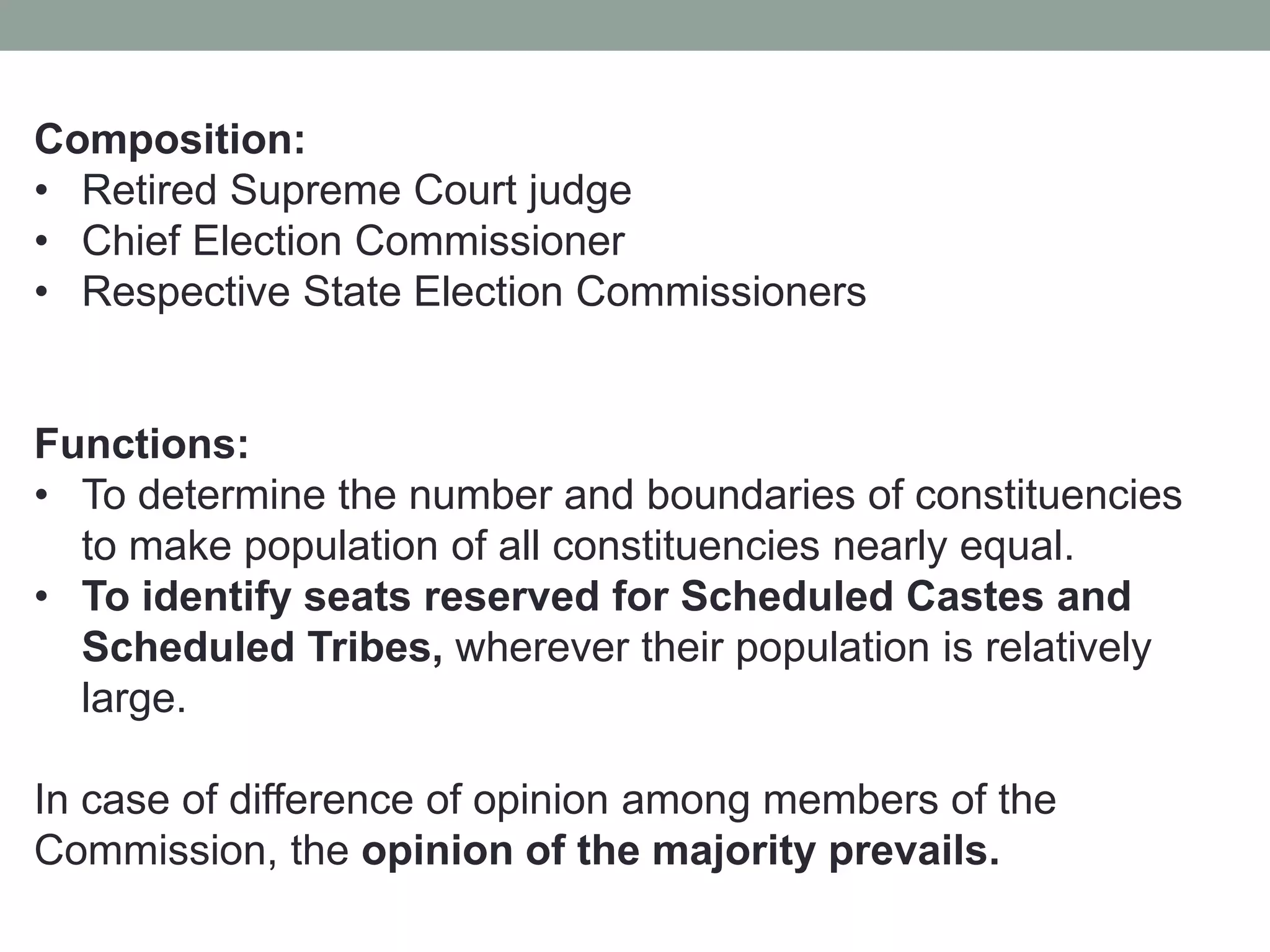 Delimitation commission of india | PPTX
