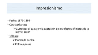 Del impresionismo a las vanguardias | PPTX