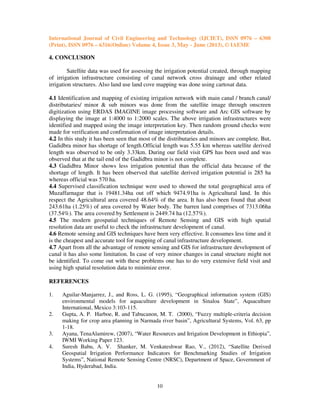 Delineation of irrigation infrastructural, potential and land use | PDF ...