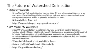 Delineations of watershed in GIS using ArcGIS software | PPT