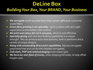 Deline boxspecialtypackaging | PPT