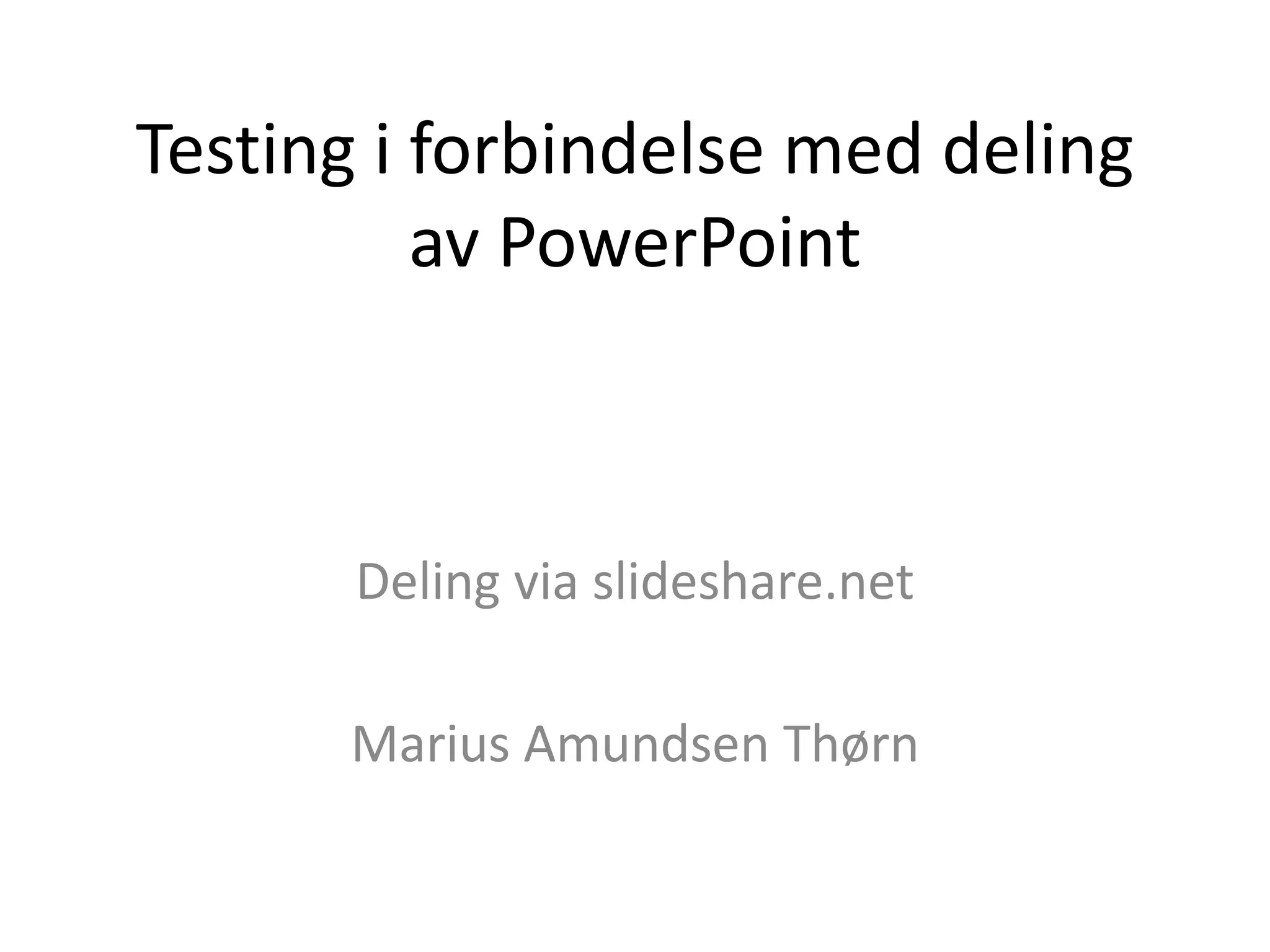 Deling slideshare | PPTX