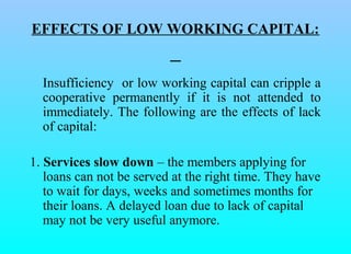 Delinquency control & capital build up for cooperatives | PPT