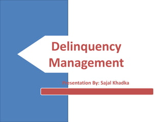 Delinquency management in MFIs | PPT