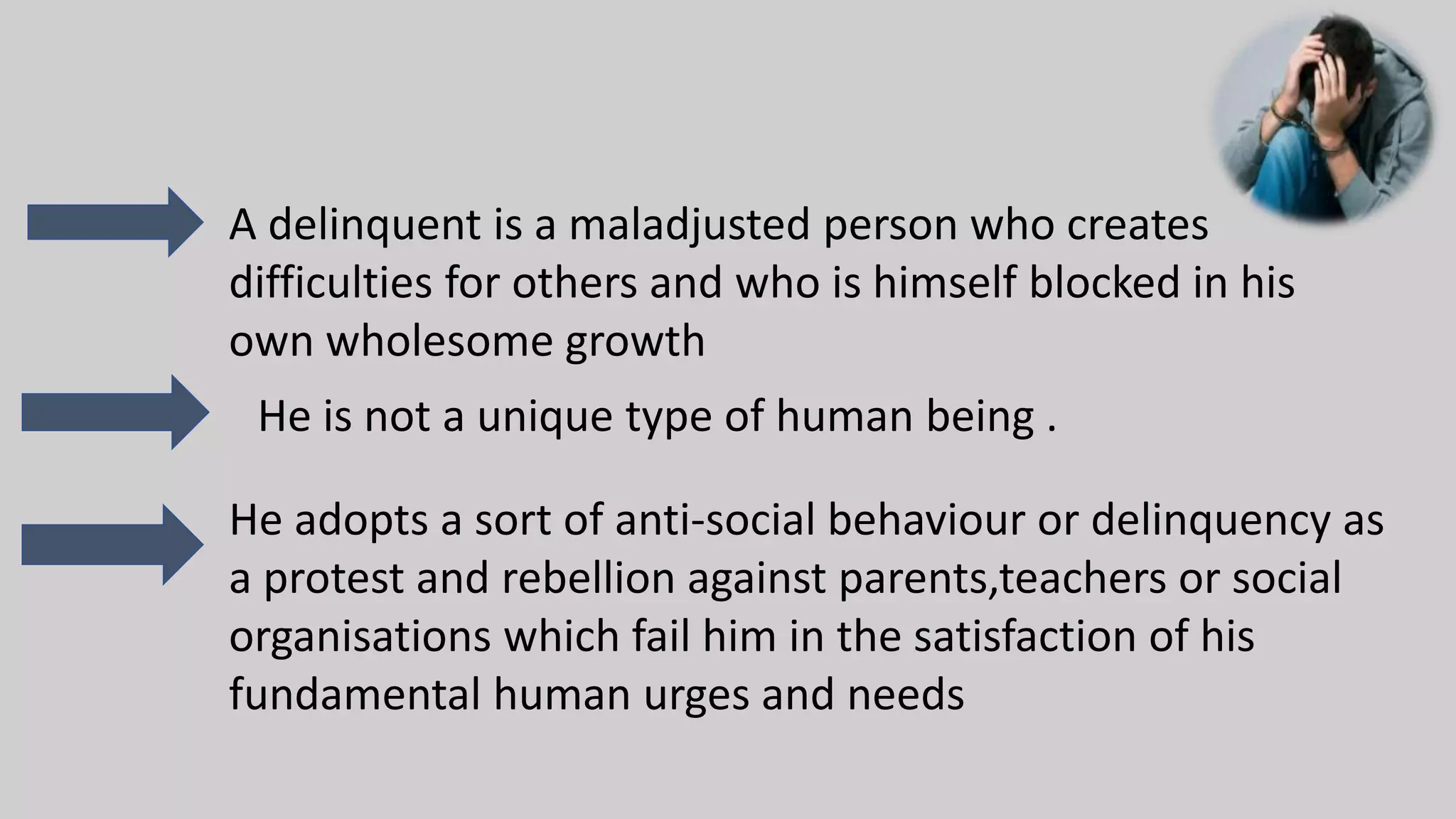 Delinquent children | PPTX