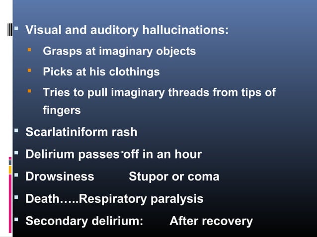 Deliriant poisons | PPT