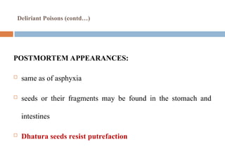 Deliriant Poisons commonly seen in local areas | PPT