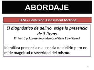 Delirium en el Anciano | PPTX