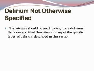 Delirium | PPT