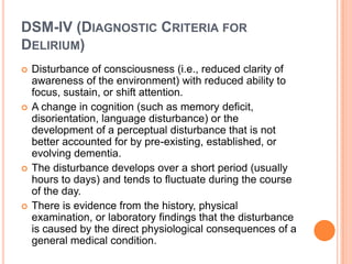 Delirium | PPTX