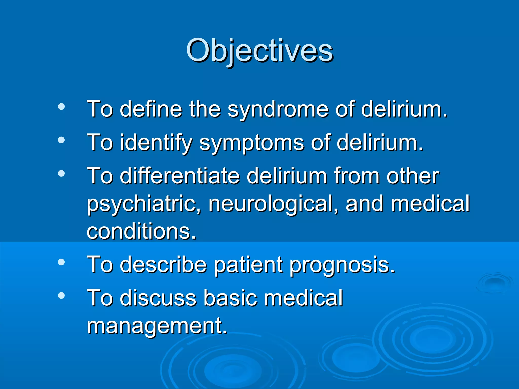 Delirium | PPT
