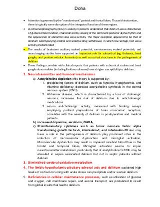 lecture notes of Delirium | PDF | Free Download