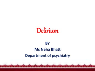 Delirium | PPTX