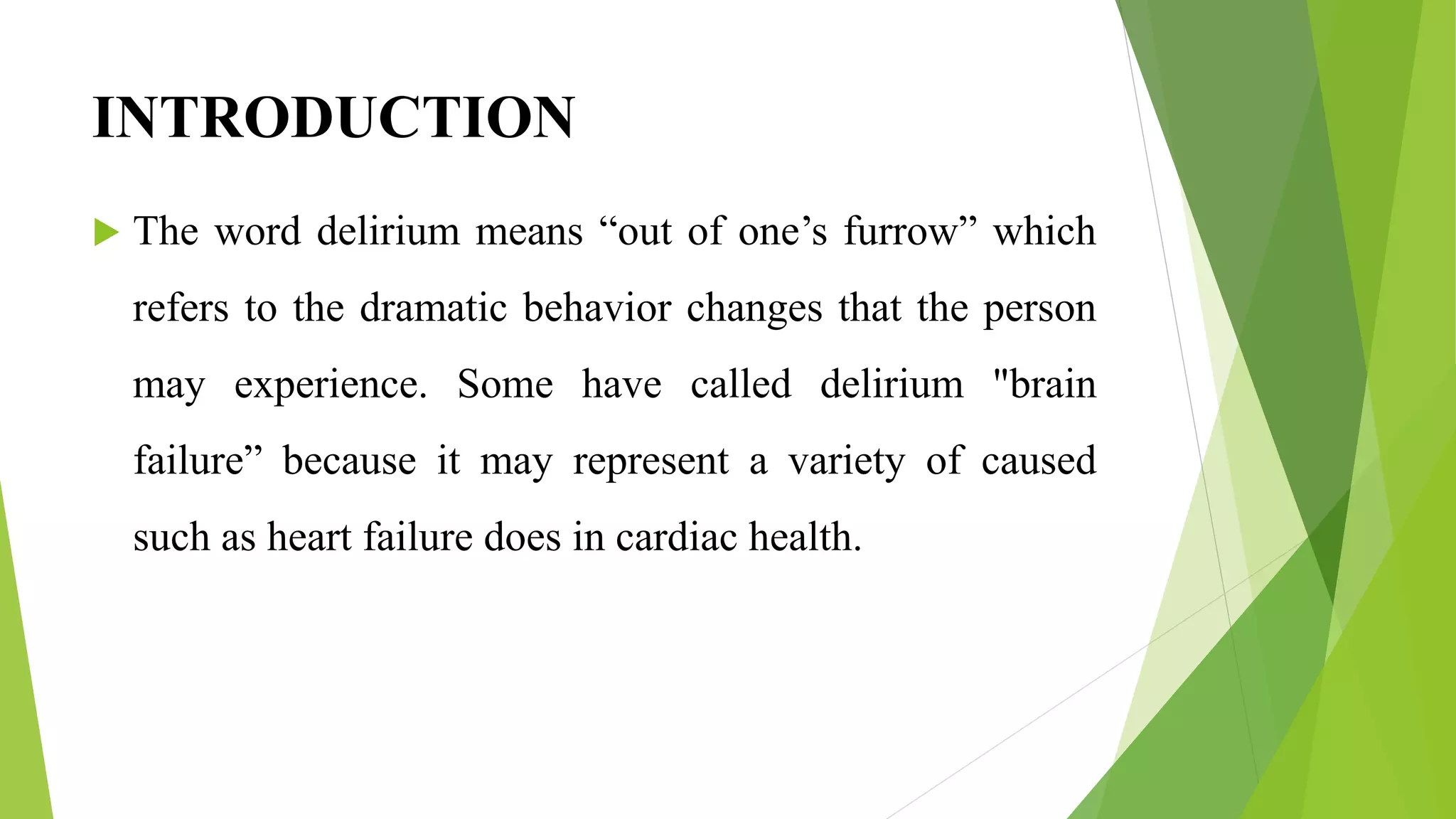 Delirium | PPTX