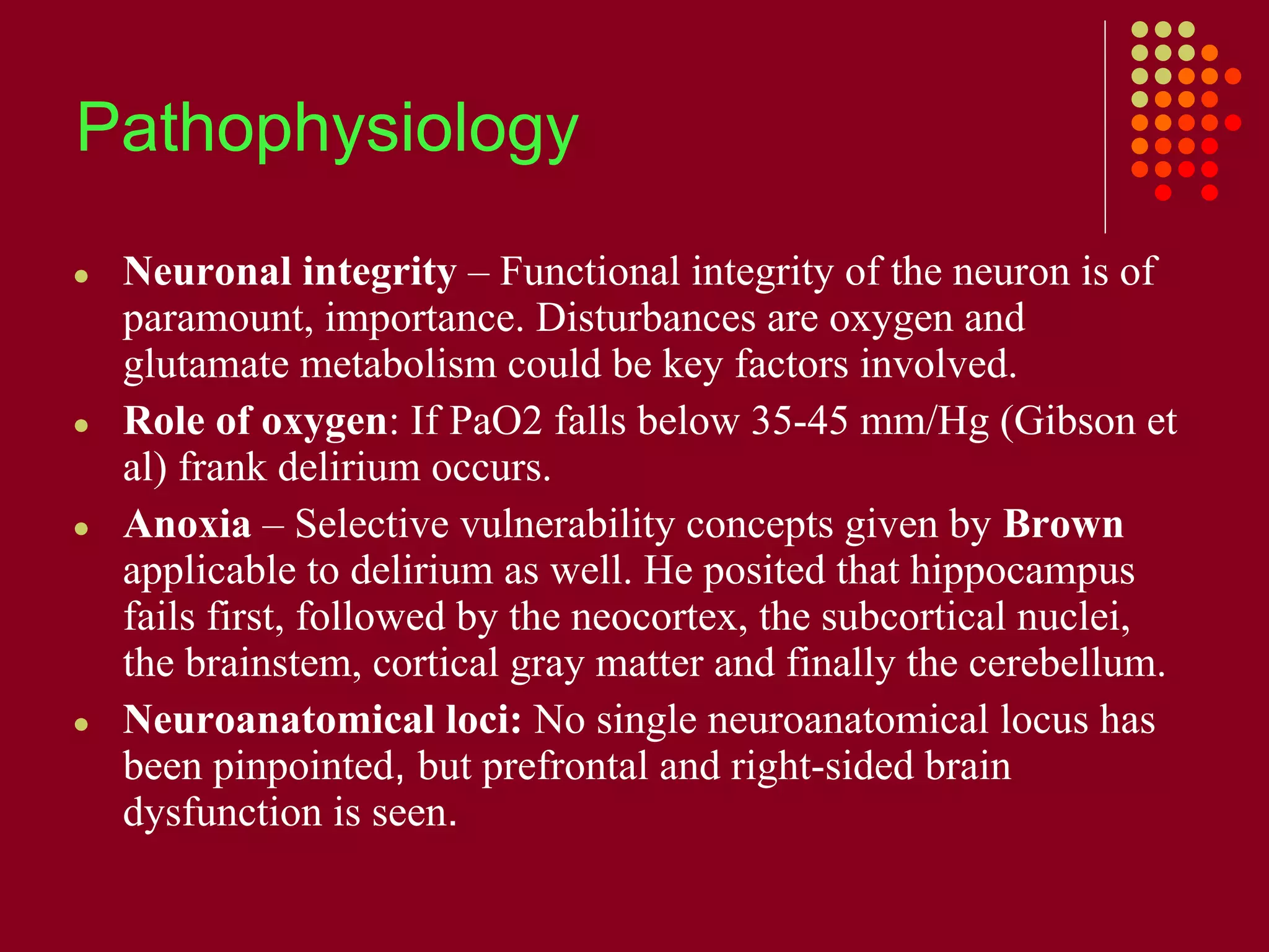 Delirium | PDF | Brain and Nervous System Disorders | Diseases and ...
