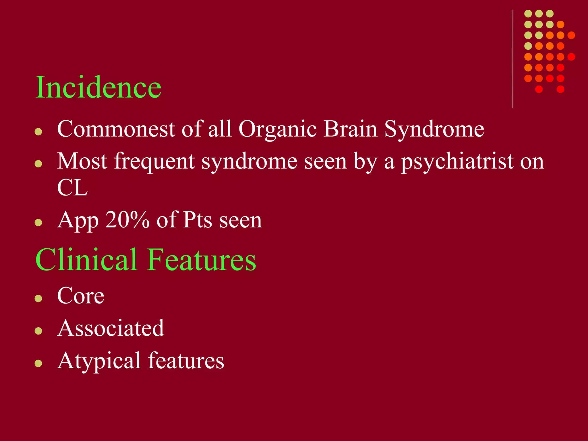 Delirium | PDF | Brain and Nervous System Disorders | Diseases and ...