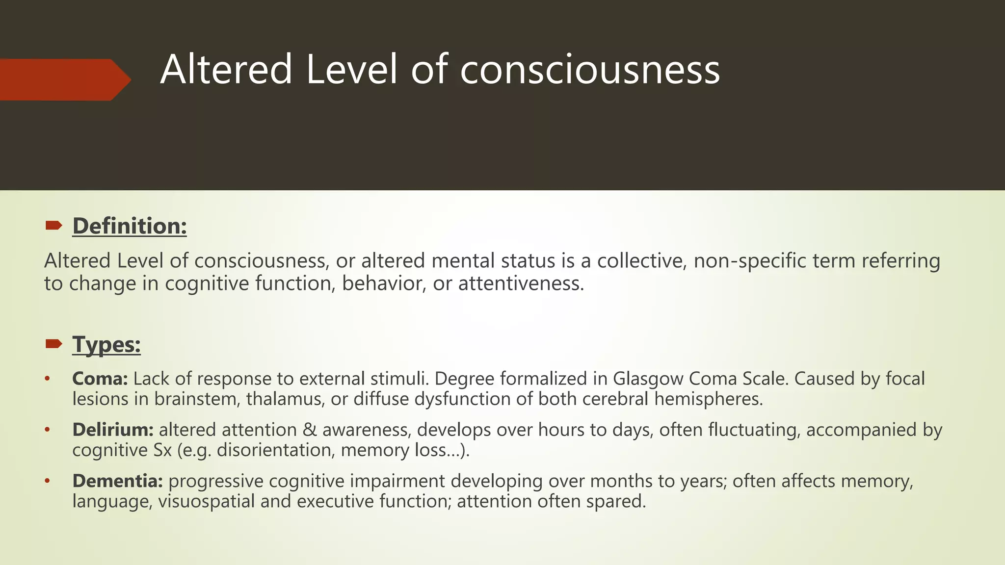 Acute Confessional State “Delirium” | PPTX