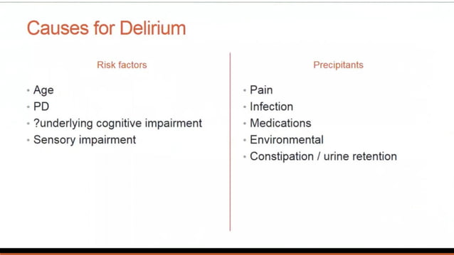 Delirium : Definition, risks factors,diagnosis.pptx