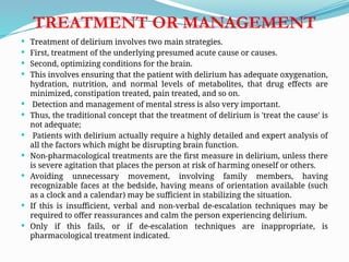 Delirium power point presentation for nursing | PPTX