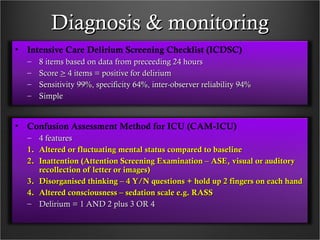 Delirium in the ICU | PPT