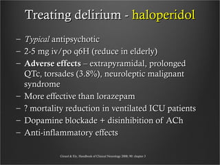 Delirium in the ICU | PPT