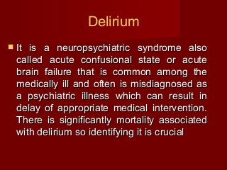 Delirium | PPT