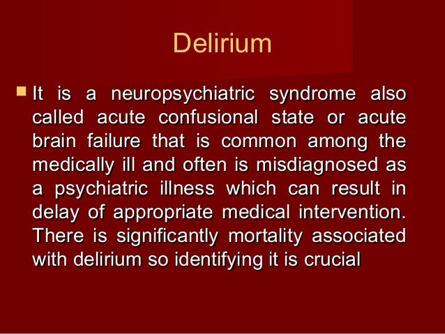 Delirium | PPT