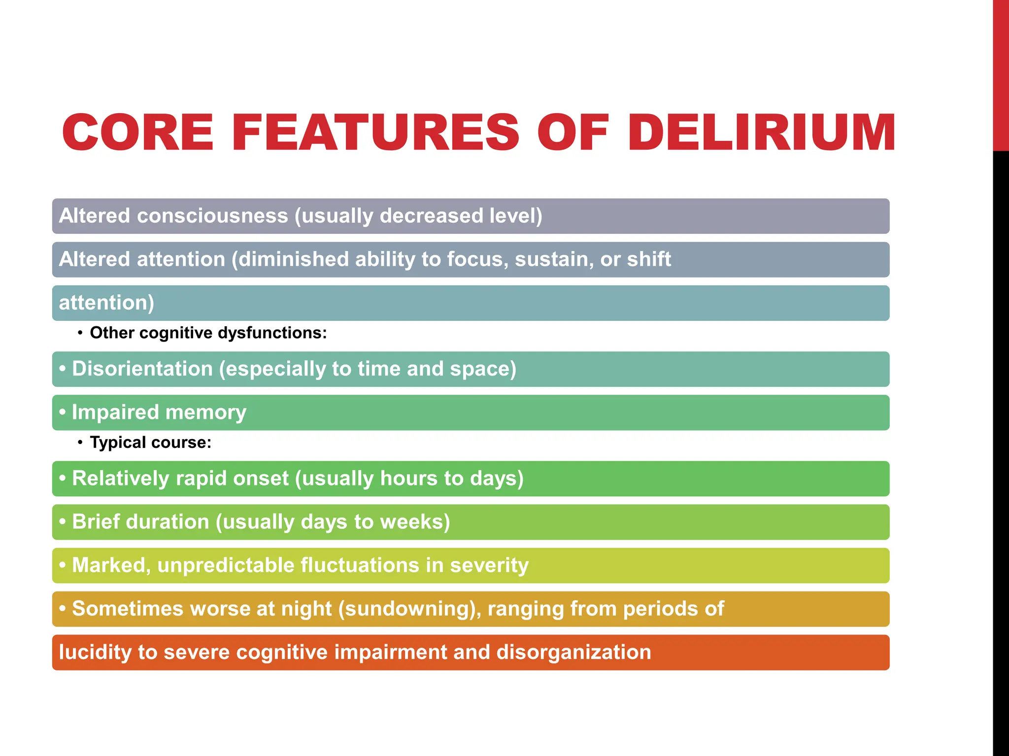 DELIRIUM DR ANURAG KAUR BRAR.pptxIt talks about Delirium and its ...