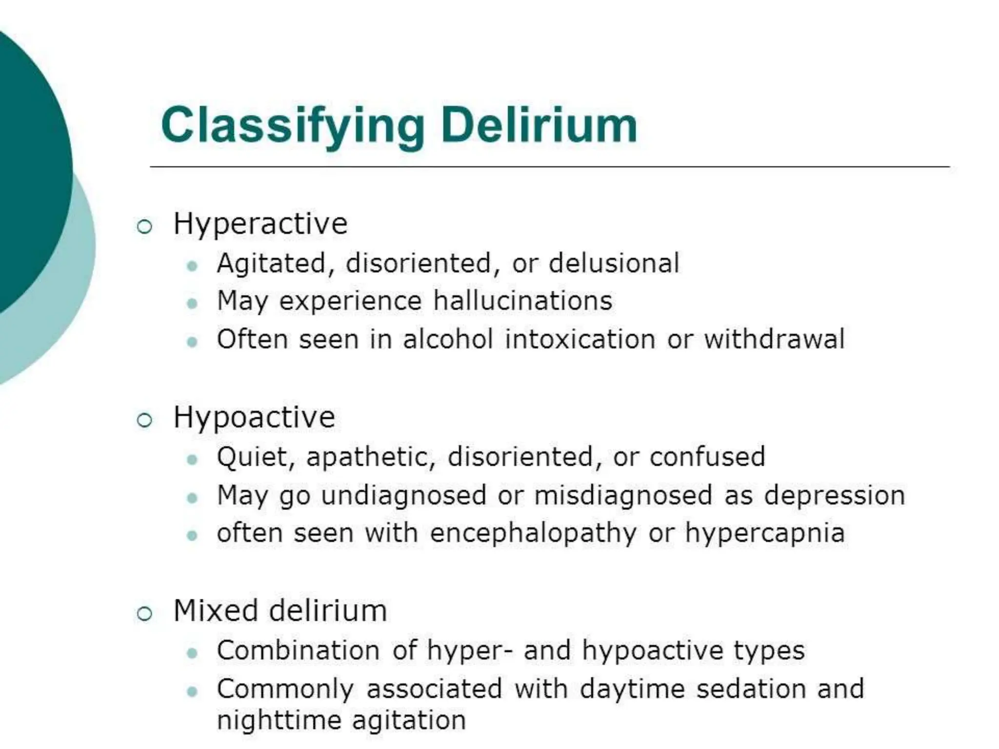 DELIRIUM DR ANURAG KAUR BRAR.pptxIt talks about Delirium and its ...